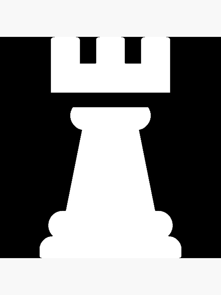 "White Rook Chess Piece" Poster by Spartawolf | Redbubble