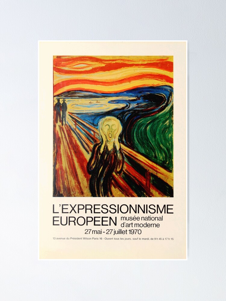 "Expressionism Exhibition poster 1970" Poster for Sale by DejaVuStudio ...