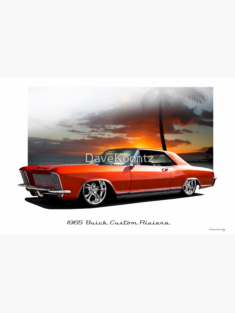 "1965 Buick Custom Riviera" Sticker for Sale by DaveKoontz | Redbubble