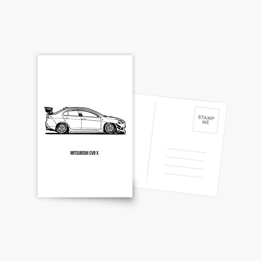 "Mitsubishi Evo X" Sticker for Sale by MrAchmuud | Redbubble