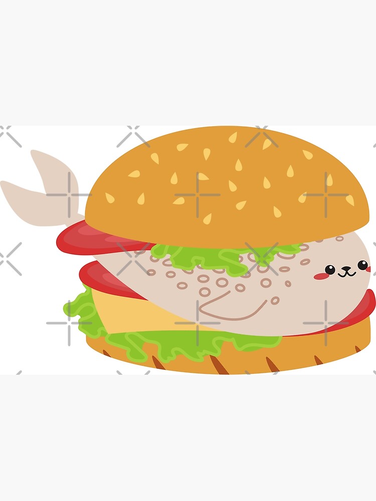 "Cute seal burger" Poster for Sale by BeforeTheDark | Redbubble