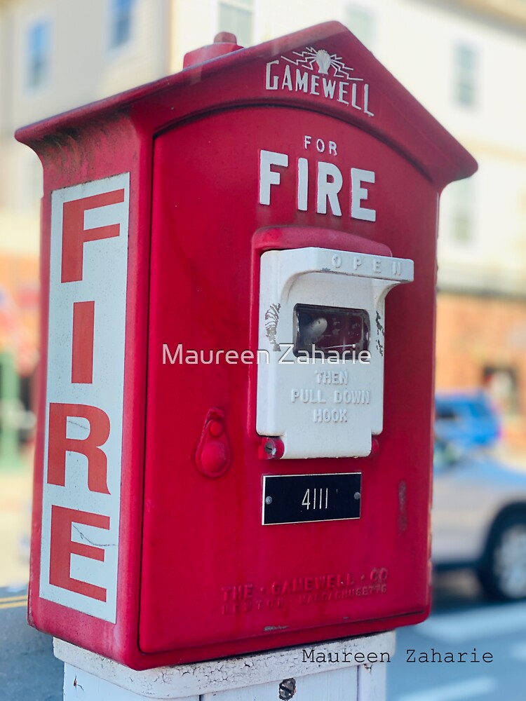 "Fire Box Alarm" Sticker for Sale by Maureen Zaharie | Redbubble