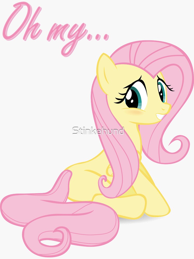 "Shy pony" Sticker for Sale by Stinkehund | Redbubble