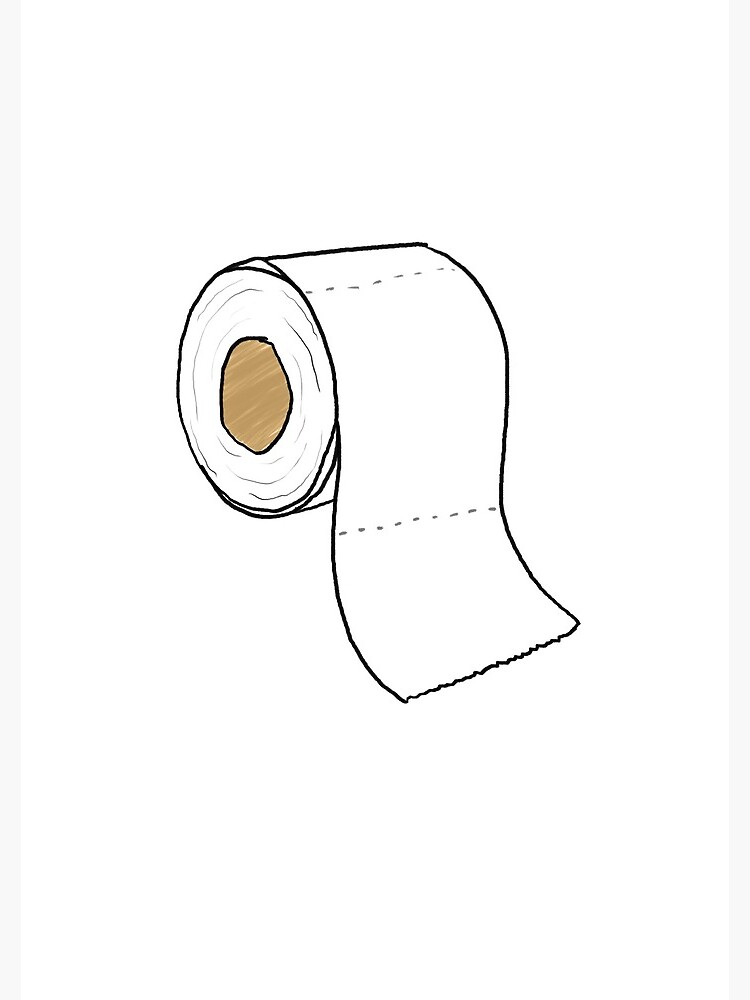 "toilet roll cartoon" Spiral Notebook for Sale by Ben Morley | Redbubble