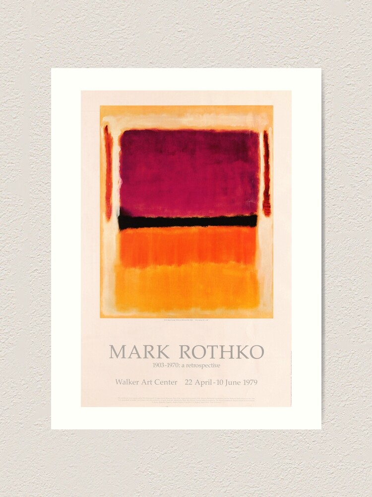 "Mark Rothko Exhibition poster 1979" Art Print for Sale by DejaVuStudio ...