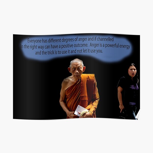 "anger/monk" Poster for Sale by demor44 | Redbubble