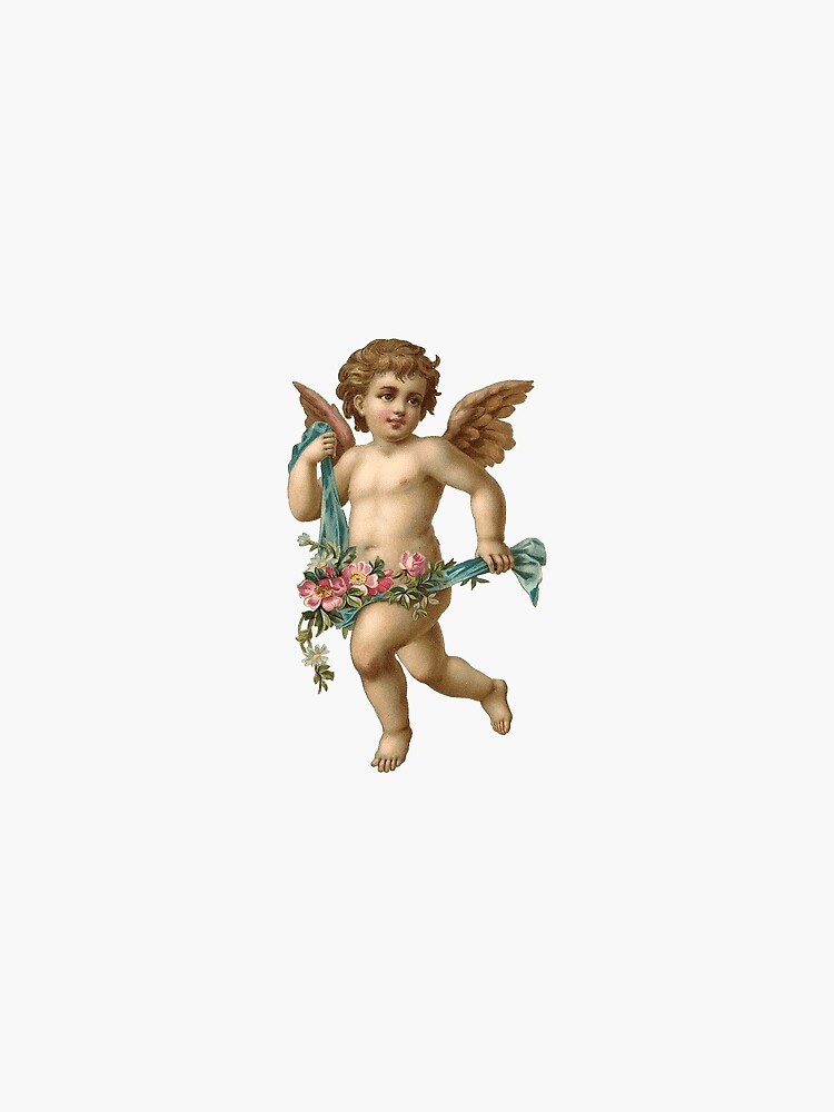 "Cherub Sticker" Sticker for Sale by emhues | Redbubble