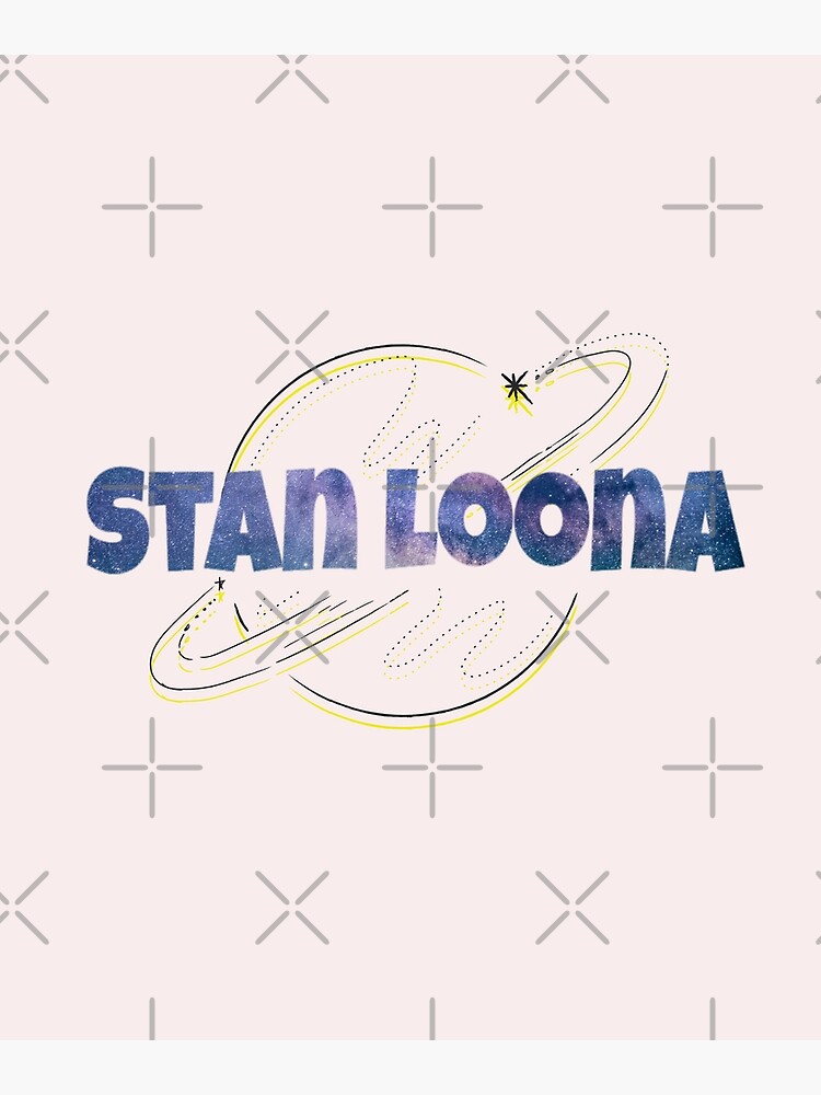 "Galaxy Print Stan Loona" Poster for Sale by mdoering16 | Redbubble