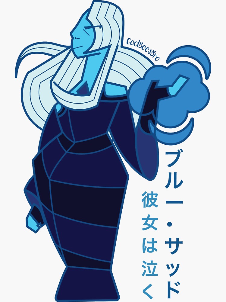 Pegatina «Blue Diamond Redraw» de Manicry | Redbubble