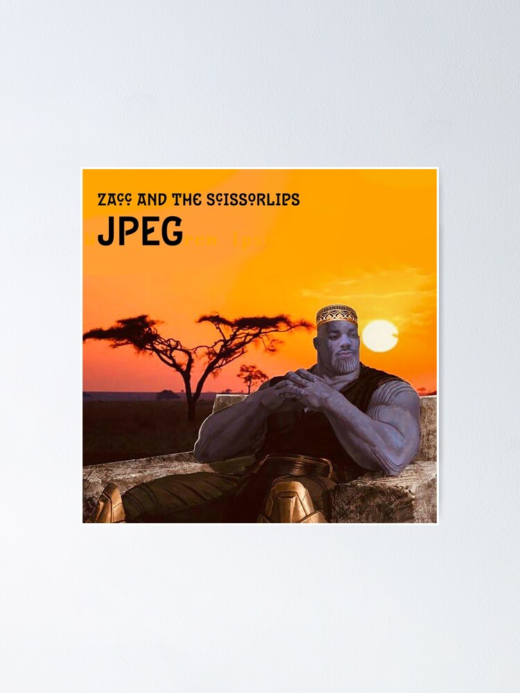 Póster «Zacc and the Scissorlips - carátula del álbum JPEG» de ...