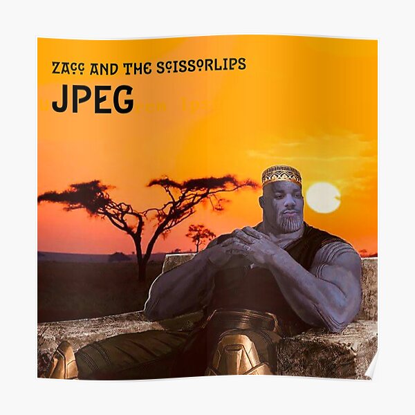 Póster «Zacc and the Scissorlips - carátula del álbum JPEG» de ...