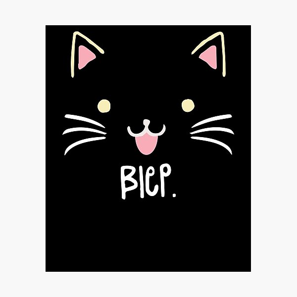 "Cute Cat Blep" Photographic Print by breh-art | Redbubble