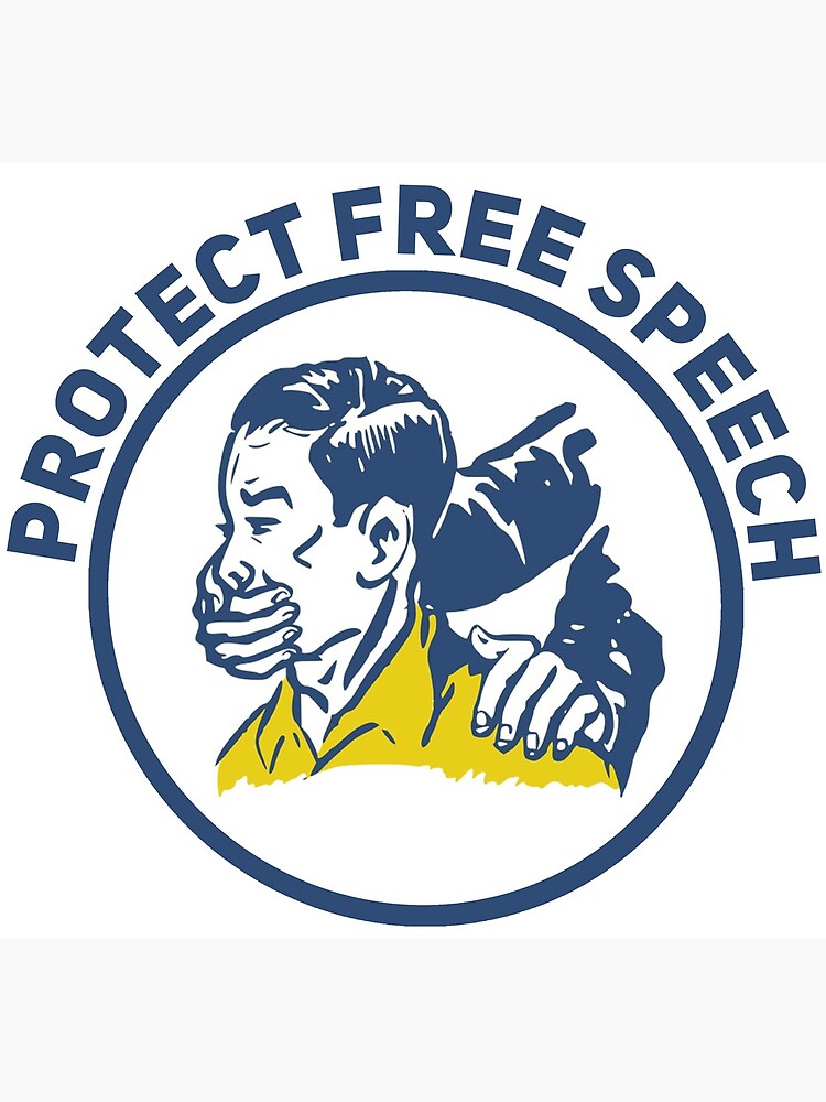 "Protect Free Speech 1st Amendment" Art Print for Sale by Joepseudo ...