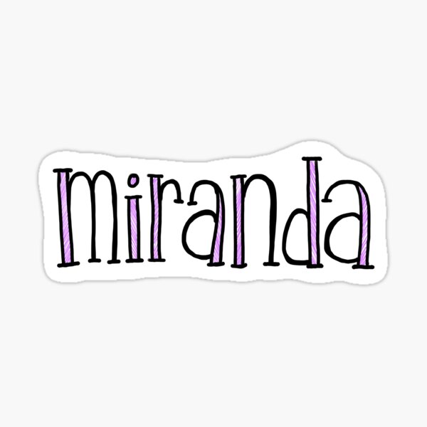 "Miranda" Sticker for Sale by mileah | Redbubble