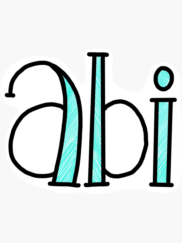 "Abi" Sticker for Sale by mileah | Redbubble