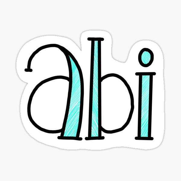 "Abi" Sticker for Sale by mileah | Redbubble
