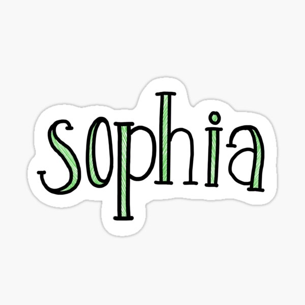 "Sophia" Sticker for Sale by mileah | Redbubble