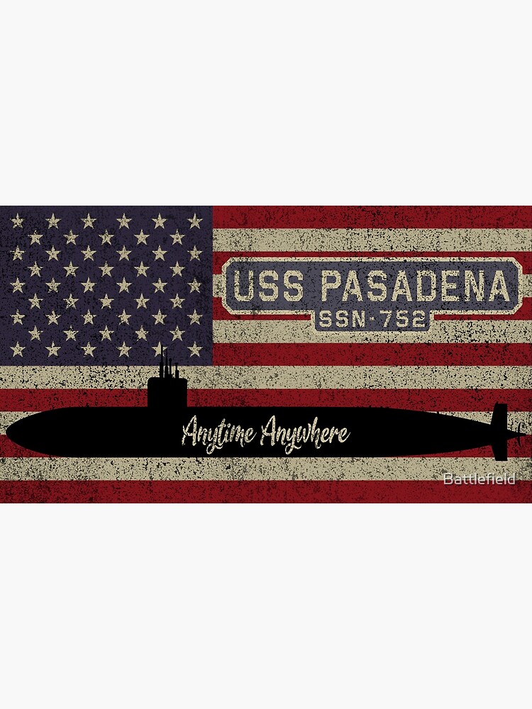 "USS Pasadena SSN-752 Los Angeles–class Fast Attack Submarine Vintage ...