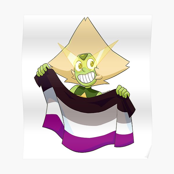 "Ace Pride Flag Peridot" Poster by TDreamyWarrior | Redbubble