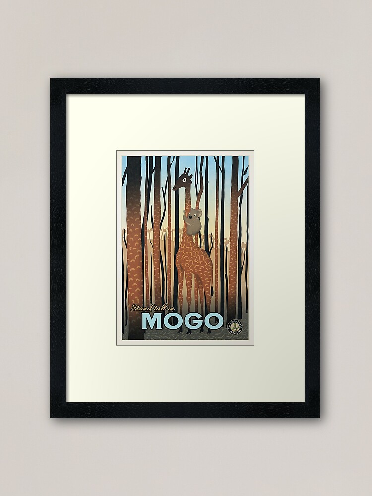 "Mogo" Framed Art Print for Sale by CoastIsCalling | Redbubble
