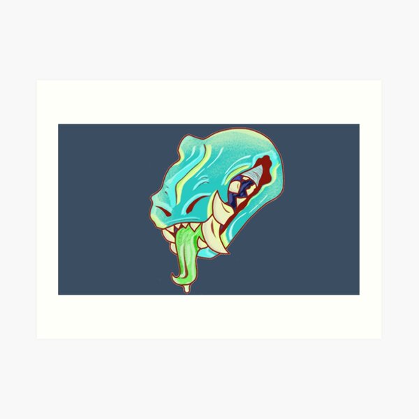 "Maw Sticker" Art Print for Sale by FrostyPopsicle | Redbubble