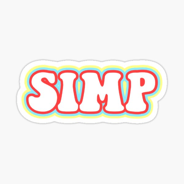 "Simp groovy" Sticker by cameron304 | Redbubble