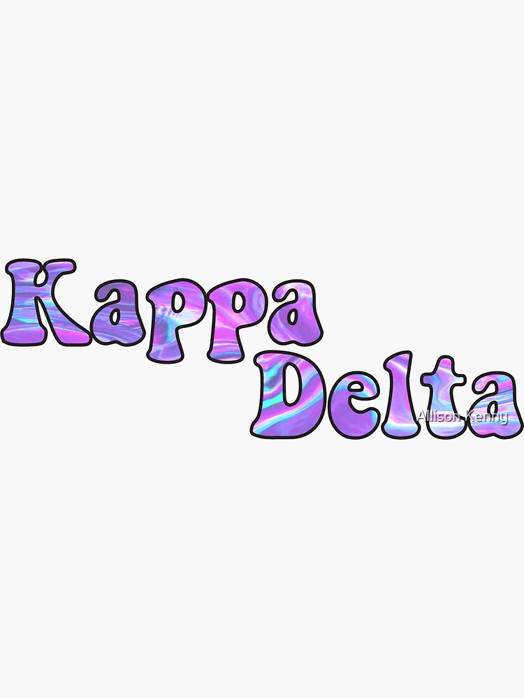 "kappa delta sticker" Sticker by allikenny | Redbubble