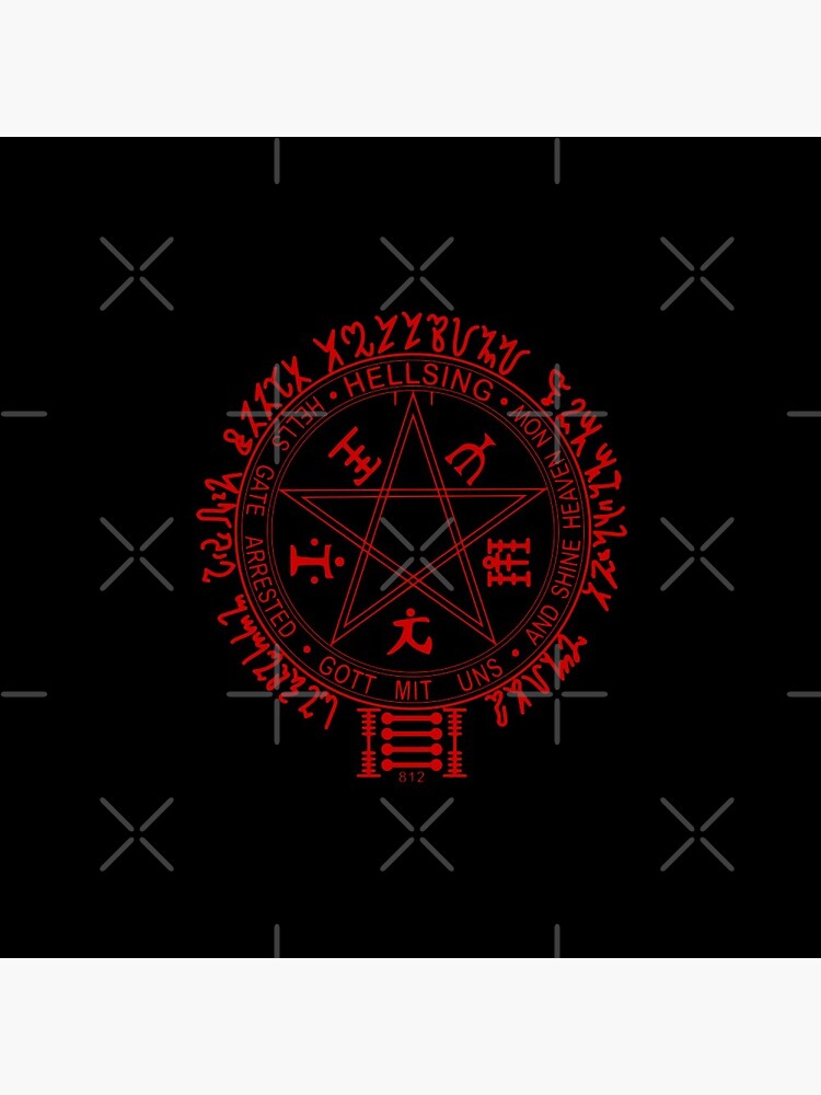 "Hellsing Insignia - Red" Pin for Sale by Fireseed-Josh | Redbubble