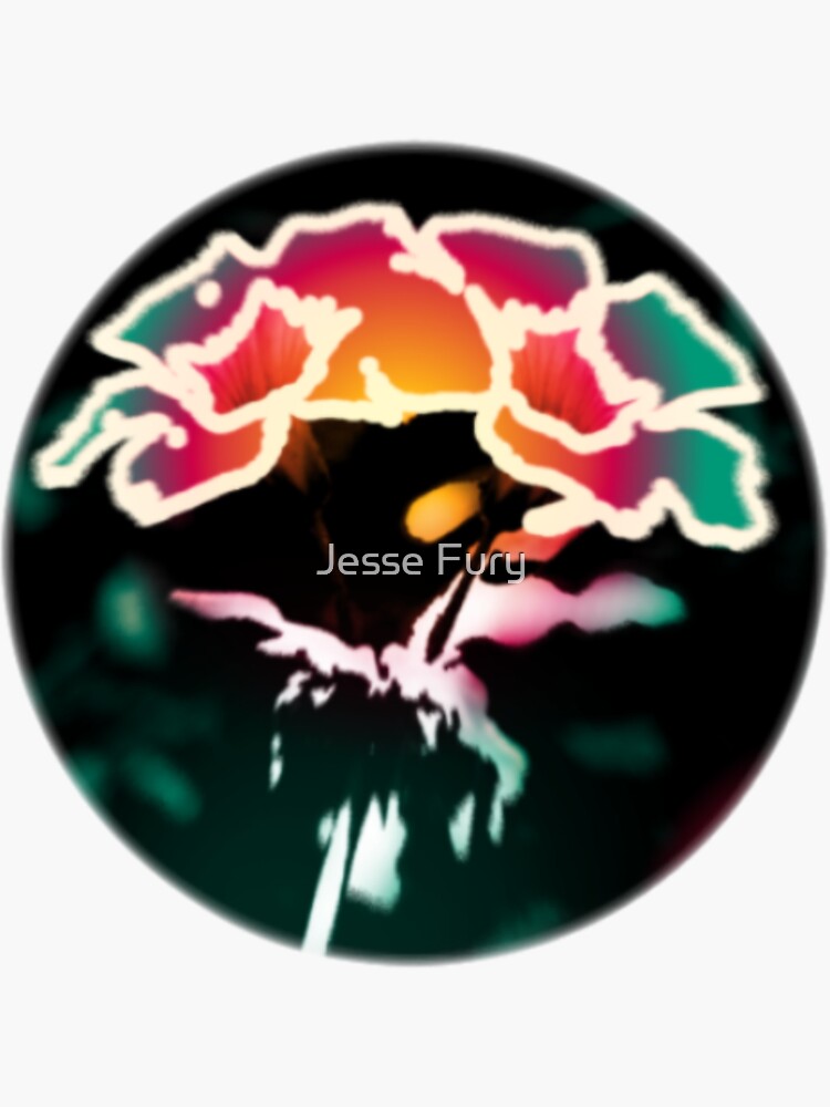 "Trippy Flower" Sticker by eran2006 | Redbubble