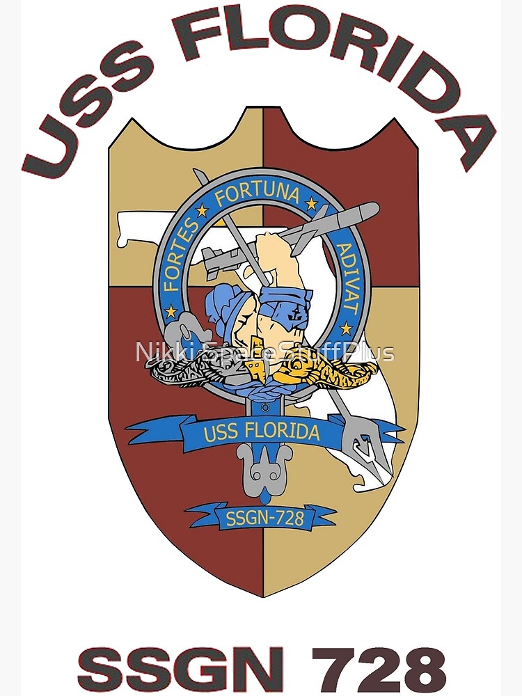 "USS Florida SSGN-728 Crest" Art Print for Sale by Nikki SpaceStuffPlus ...