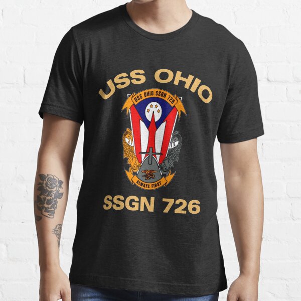 "USS Ohio (SSGN-726) Crest for Dark Colors" T-shirt for Sale by ...