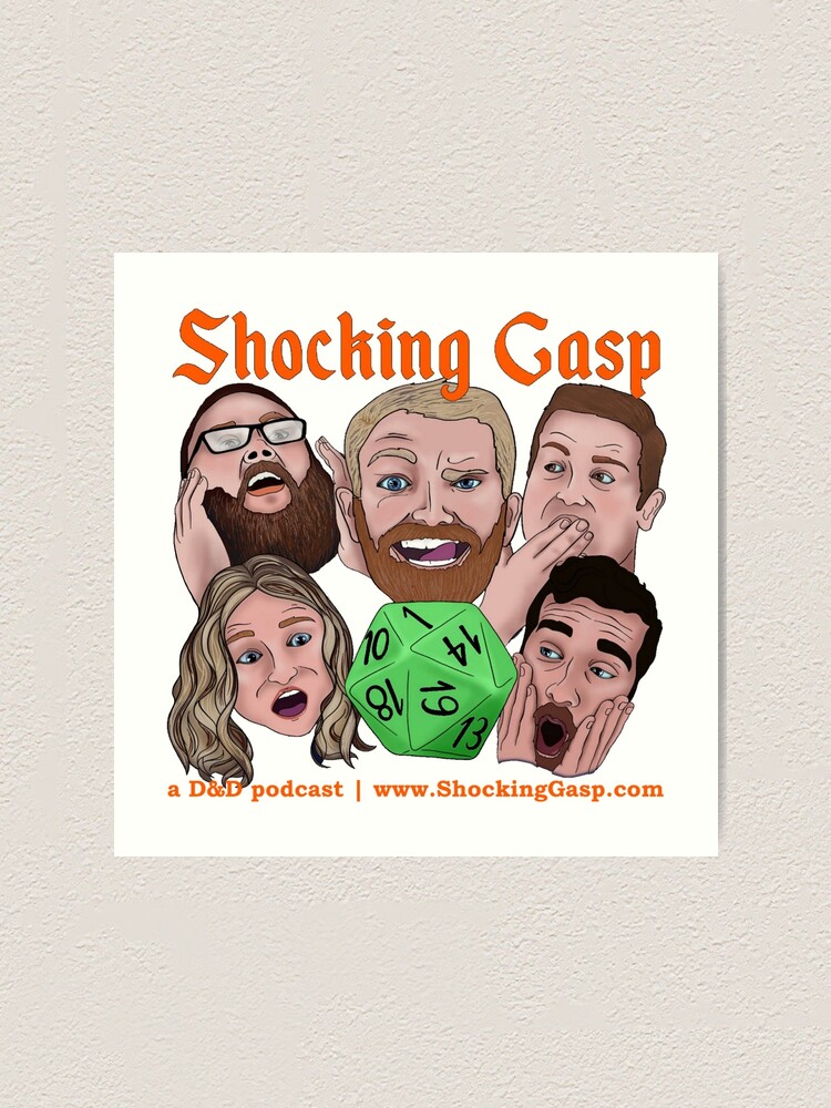 "Shocking Gasp Logo" Art Print for Sale by ShockingGasp | Redbubble