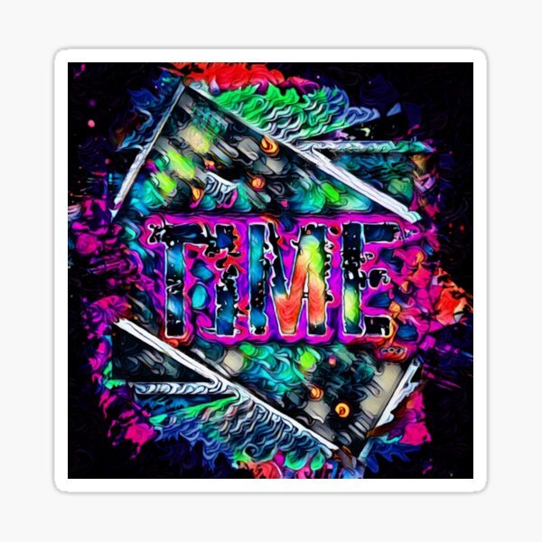 "Time" Sticker for Sale by iceman1212 | Redbubble