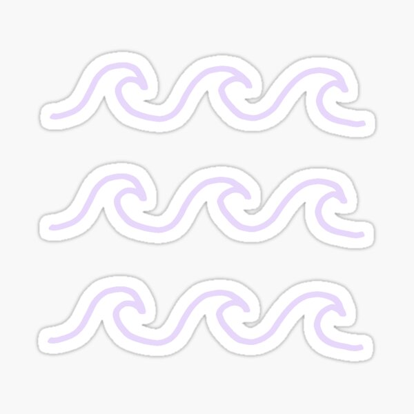 "Vsco lavender beach waves" Sticker for Sale by coffeecrisp | Redbubble