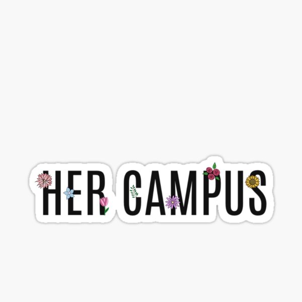 "Floral Her Campus" Sticker for Sale by marlyhartranft | Redbubble
