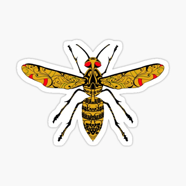 "Ornate Wasp" Sticker for Sale by Neefsck | Redbubble