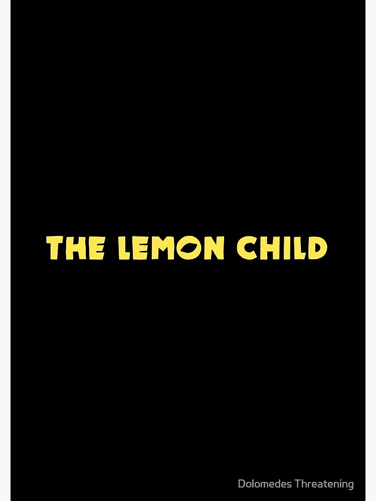 "The Lemon Child" Spiral Notebook for Sale by Dolomedes | Redbubble