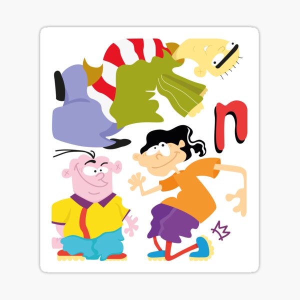 "N '" Sticker by reyreypelcastre | Redbubble