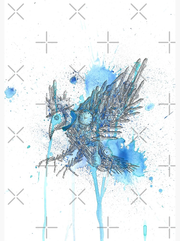 "Watercolour Valravn Painting and Ink Drawing" Poster by A-R-Blackshaw ...