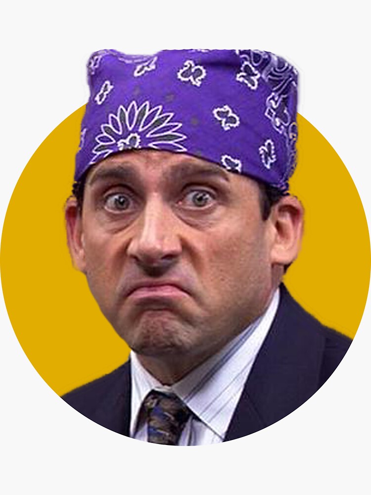 "Prison Mike Michael Scott from The Office" Sticker for Sale by ...