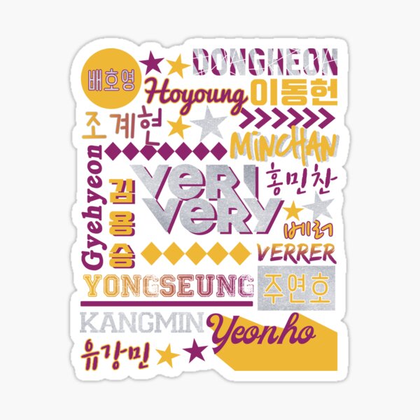 "VERIVERY COLLAGE" Sticker for Sale by lovely-day | Redbubble