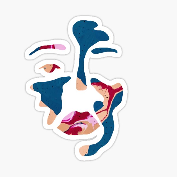 "Woman face" Sticker by Mocho | Redbubble