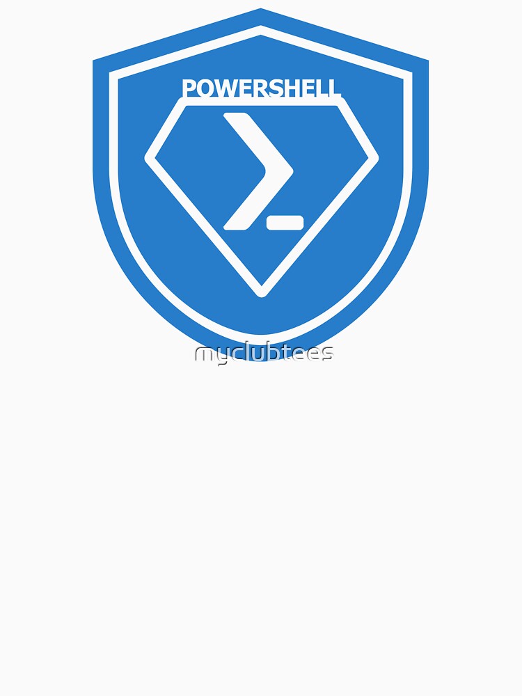 "PowerShell Emblem" T-shirt for Sale by myclubtees | Redbubble ...