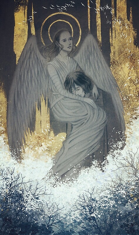 "Reylo - Angel and Demon" by Afterblossom | Redbubble