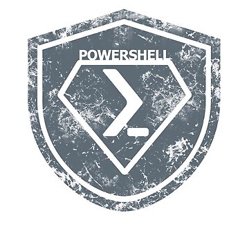 "PowerShell Emblem Gray" Essential T-Shirt for Sale by myclubtees ...