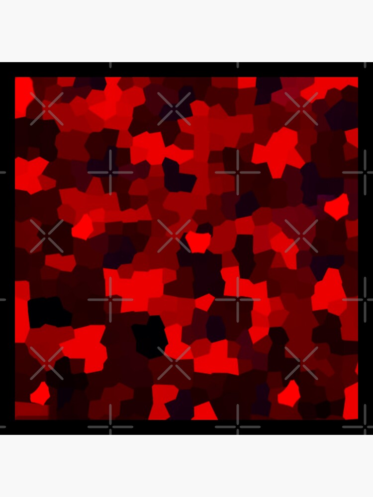 "Deep Red Mosaic (Camouflage) " Sticker for Sale by excalibur1365 ...