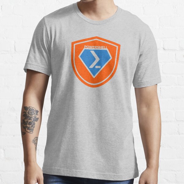"PowerShell Emblem - Orange" T-shirt for Sale by myclubtees | Redbubble ...