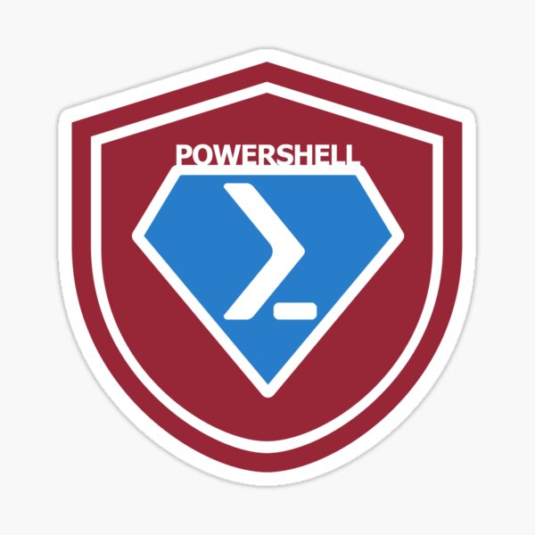 "PowerShell Emblem - Red" Sticker for Sale by myclubtees | Redbubble