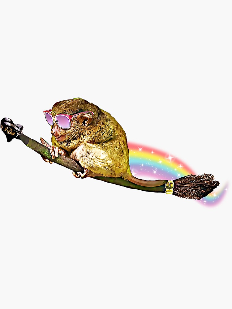 "The Flying Tarsier" Sticker for Sale by mrmartyd | Redbubble