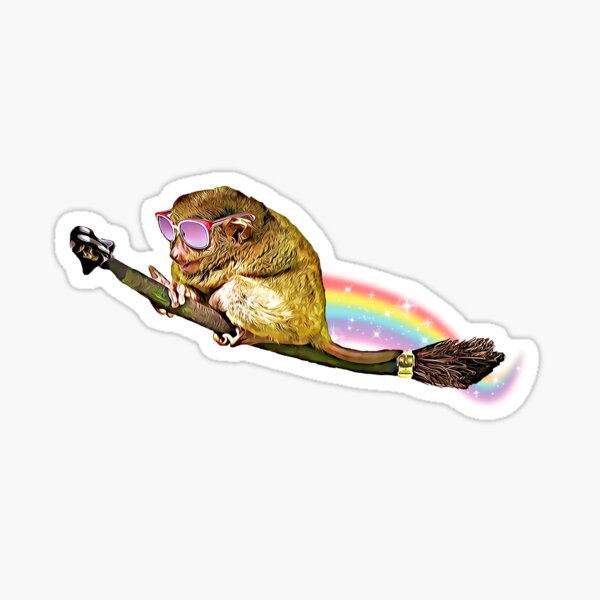 "The Flying Tarsier" Sticker for Sale by mrmartyd | Redbubble